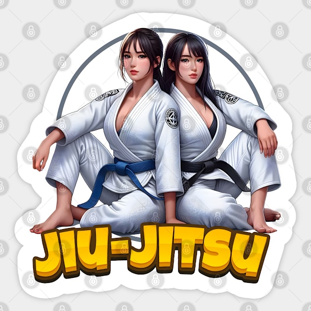 jiu-Jitsu girl - Martial Arts - Sticker | TeePublic
